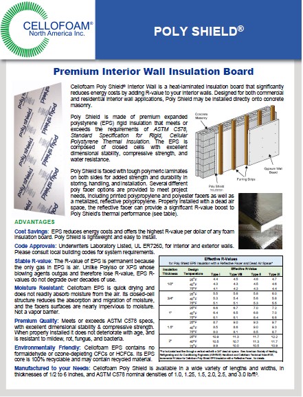 High Density Expanded Polystyrene (EPS) Insulation Systems